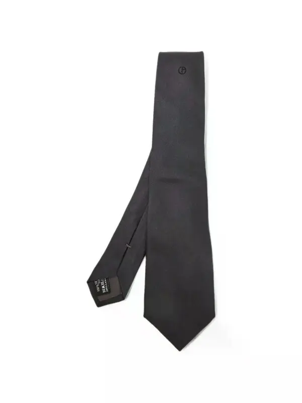 Giorgio Armani Logo Embroidered Tie