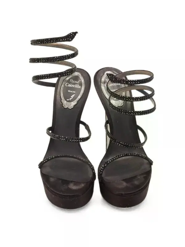 Rene Caovilla Cleo Crystal-embellished Sandals