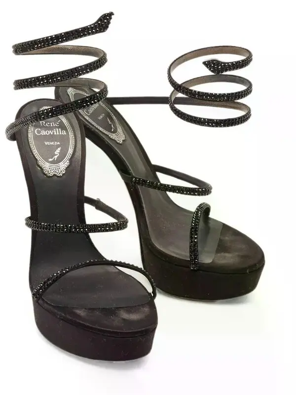 Rene Caovilla Cleo Crystal-embellished Sandals