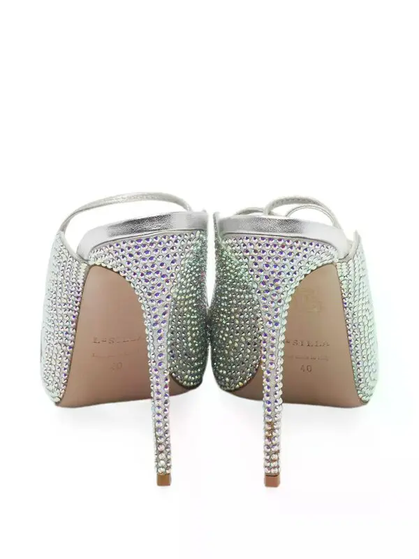 LE SILLA Ivy Crystal-embellished Ankle-wrap Pumps