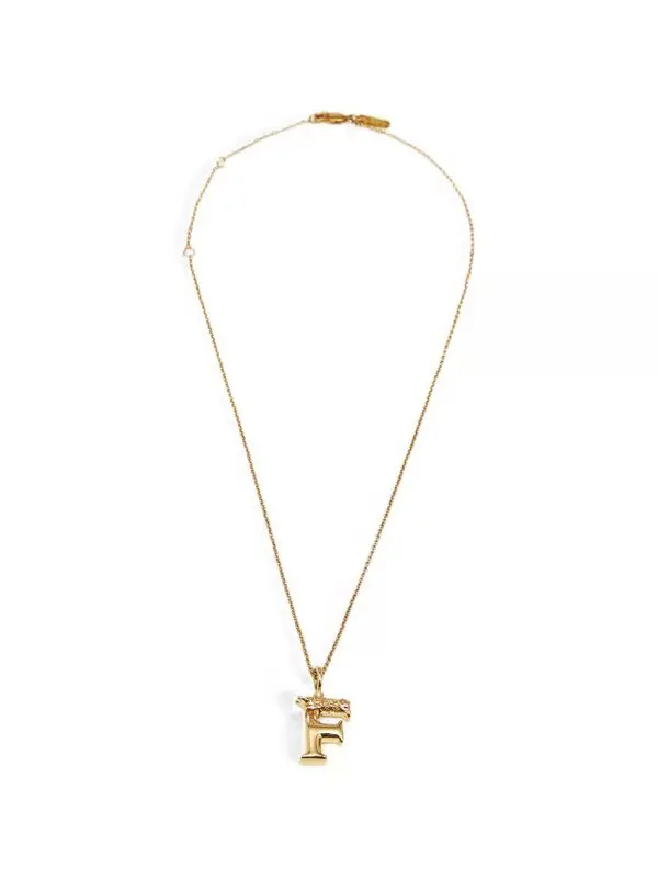 Chloé Tone Letter 'f' Pendant Necklace