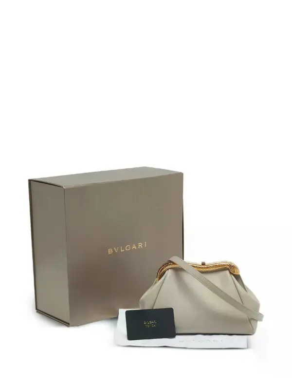 BVLGARI Serpenti Leather Pouch