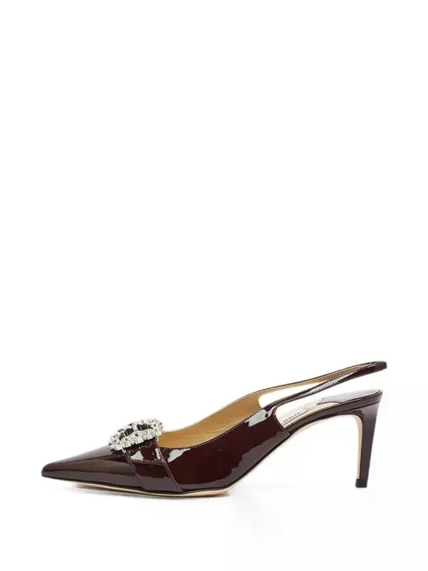 JIMMY CHOO Belinda Crystal-embellished Slingback Pumps