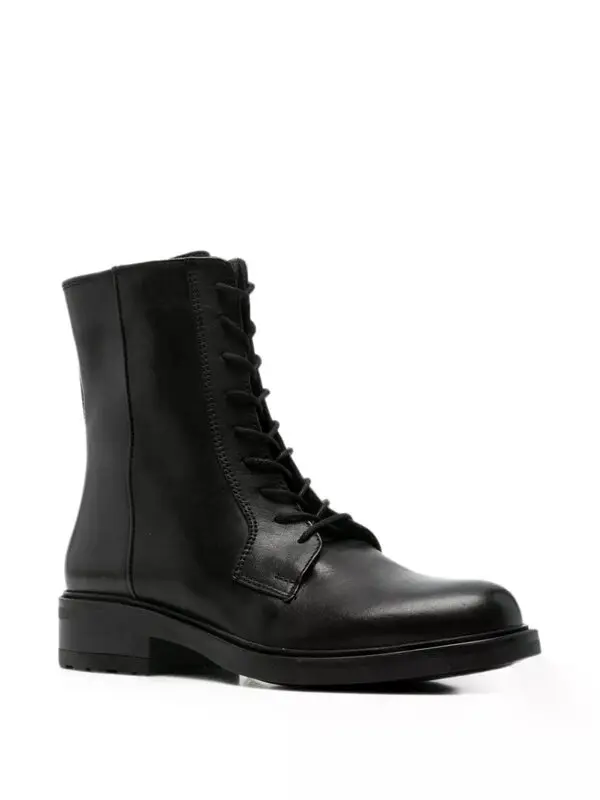 SERGIO MORETTI FIRENZE Smooth Grain Lace-up Ankle Boots