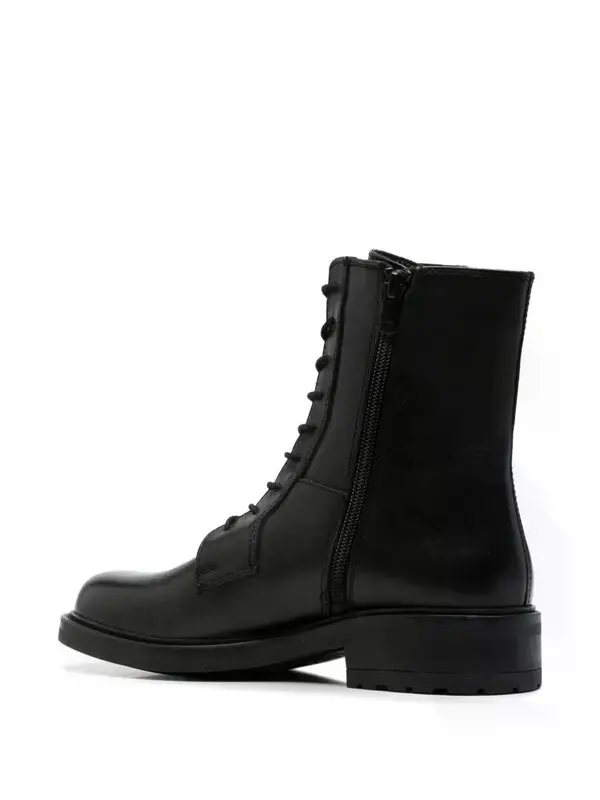 SERGIO MORETTI FIRENZE Smooth Grain Lace-up Ankle Boots
