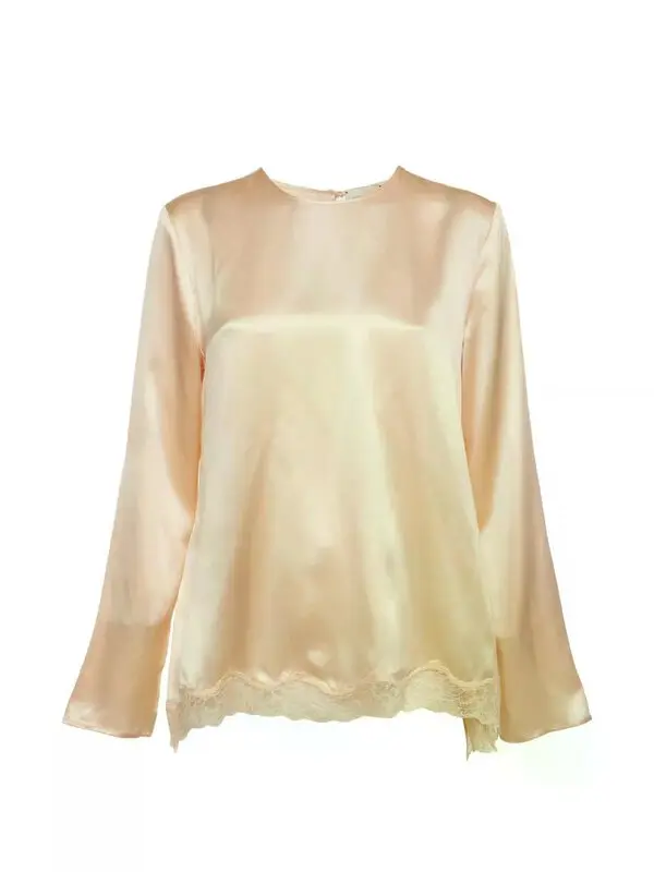 Magda Butrym Lace-trimmed Open-back Blouse