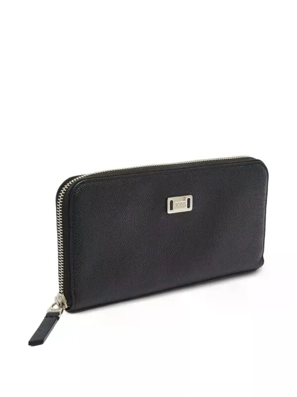 TOD'S Zip-around Logo-plaque Wallet