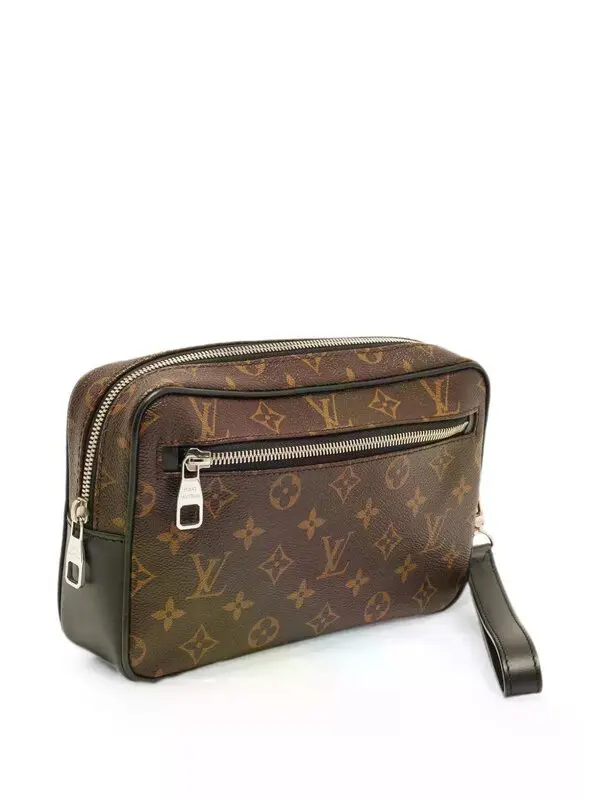 LOUIS VUITTON 2018 Kasai Damier Monogram Clutch Bag - Brown