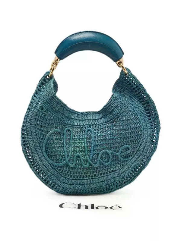 Chloé Summer Banana Raffia Handbag