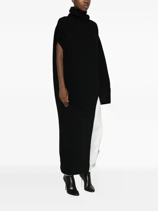 THELATEST Asymmetrical Chunky-knit Mid Dress
