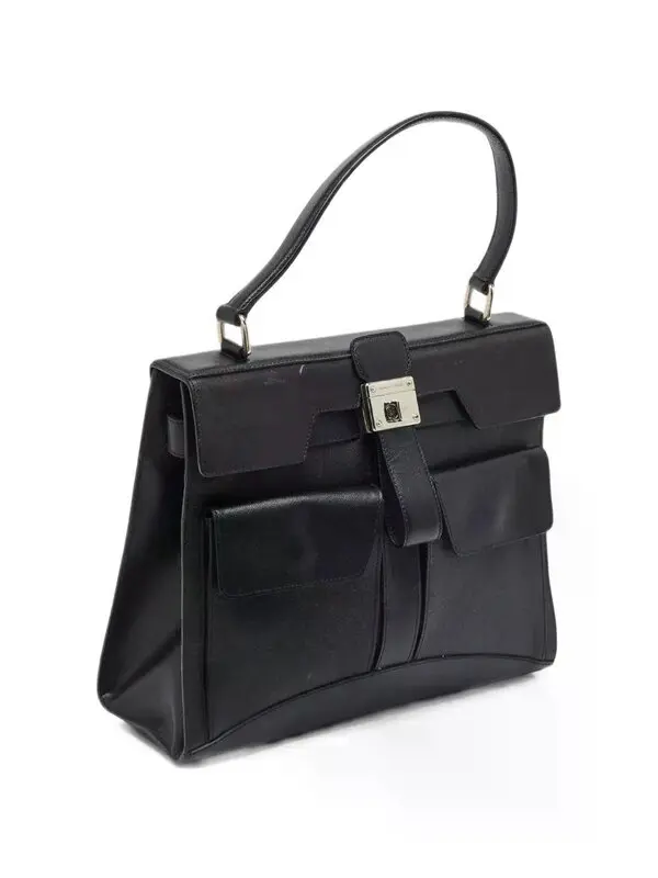 Gianfranco Ferre Front Pocket Turn-lock Handbag