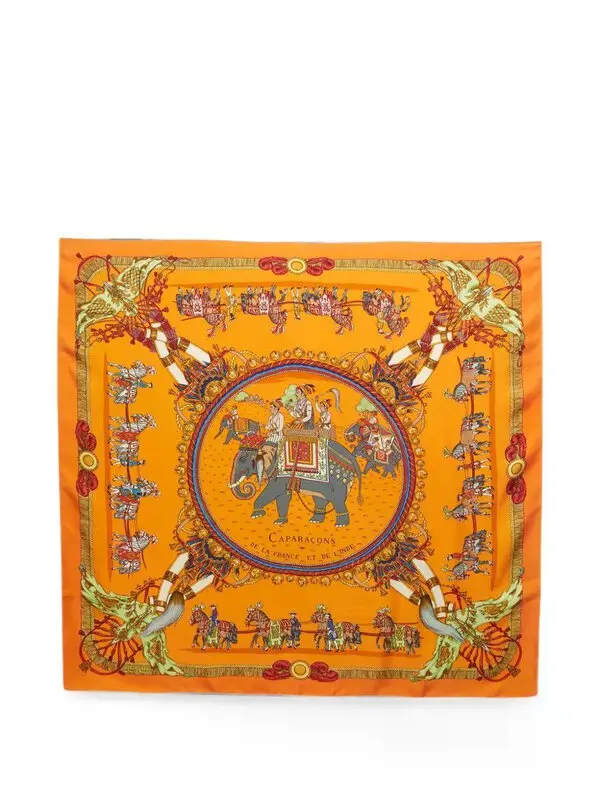 Hermès Caparaçons De La France Et De L'inde Carré Scarf