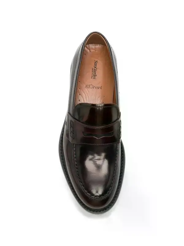 NEROGIARDINI Penny-slot Almond-toe Loafers