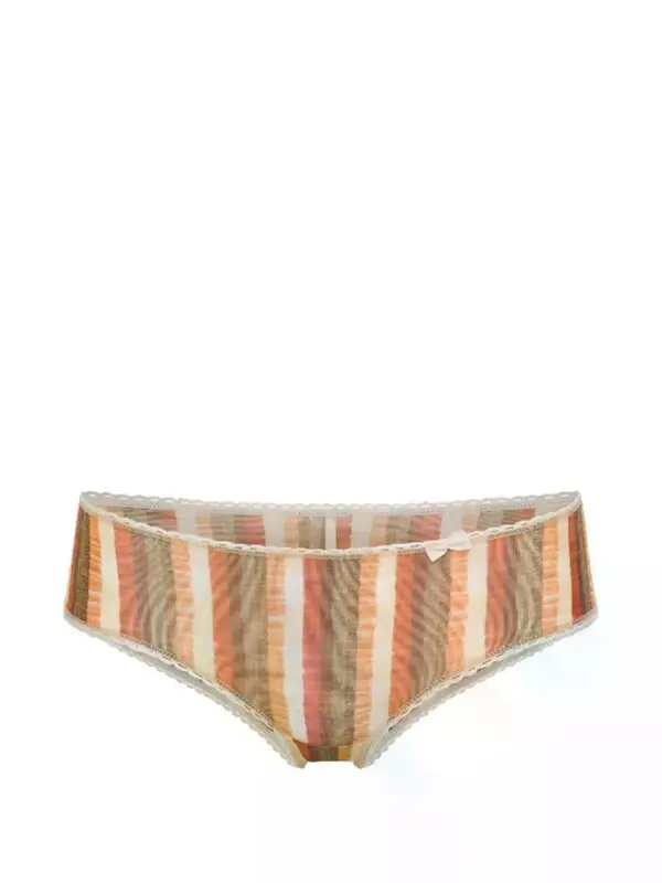Momoni Amaca Striped Briefs - Orange