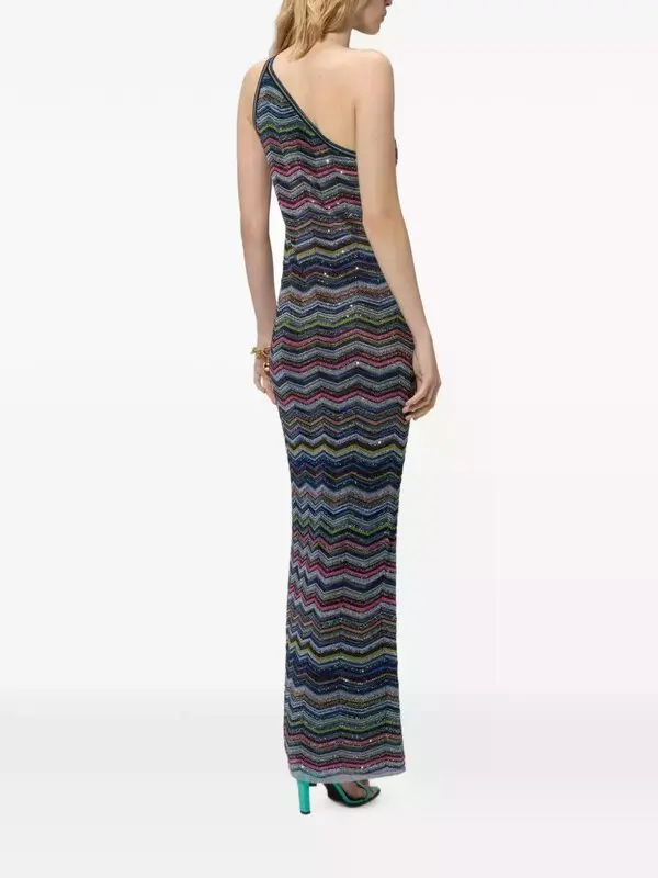 Missoni One-shoulder Sequin-embellished Maxi Dress