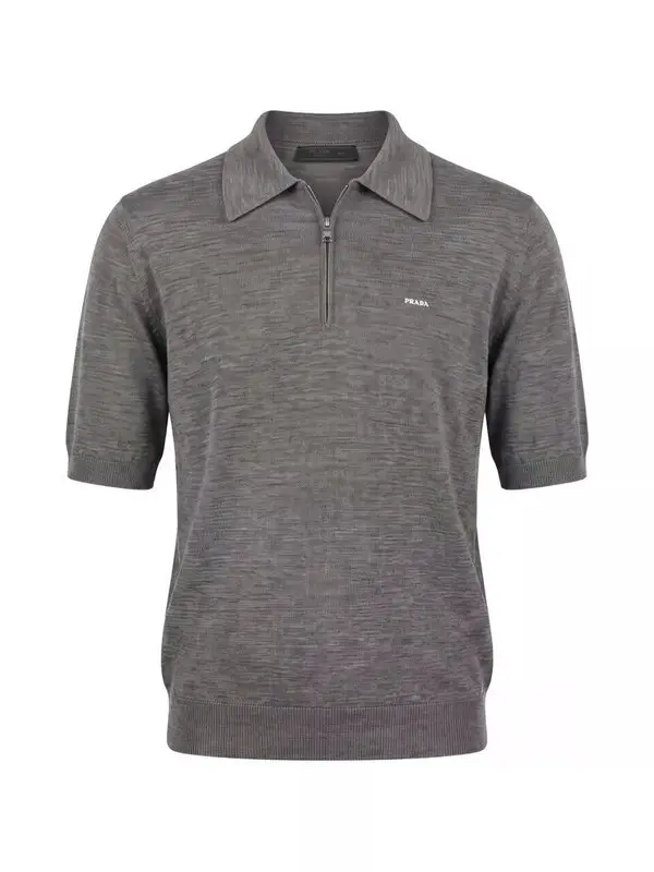 Prada Superfine Wool Polo Shirt