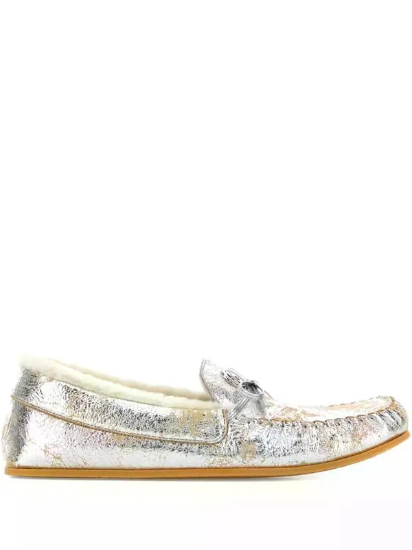 Gucci Bonnie Metallic Loafers