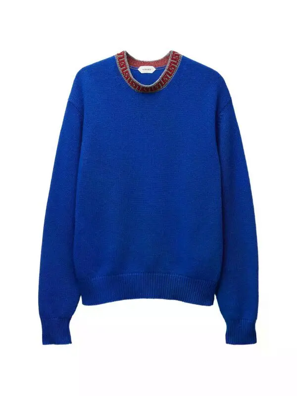 Versace Crewneck Wool & Cashmere Sweater