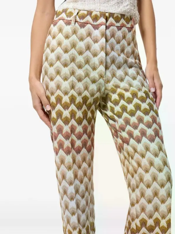 Missoni Chevron-knit Wide-leg Trousers