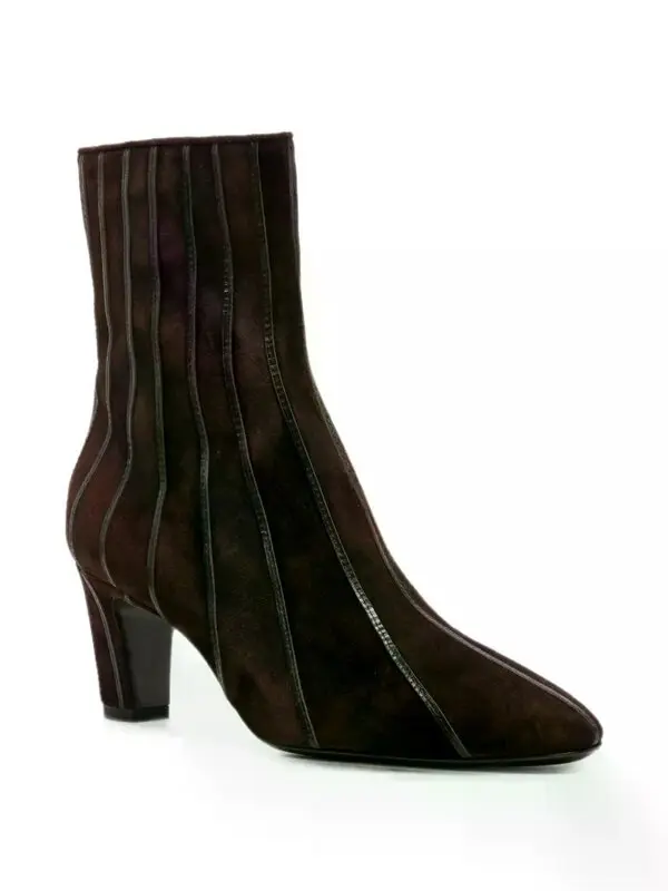 HERBERT LEVINE Zip-fastening Panelled Ankle Boots