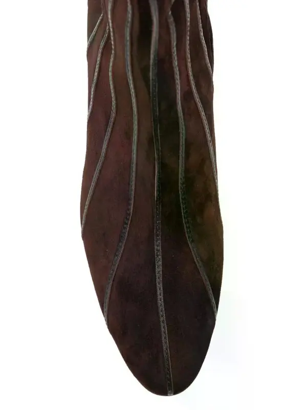 HERBERT LEVINE Zip-fastening Panelled Ankle Boots