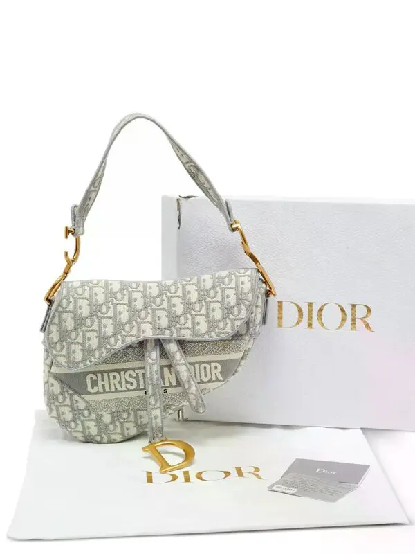 Dior 2021 Saddle Oblique Tote Bag - Grey