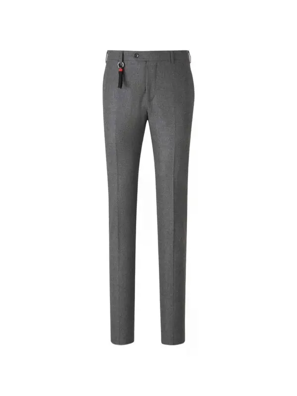 Marco Pescarolo Tailored Pressed Crease Trousers With Tassel Detail