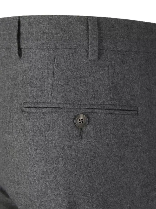 Marco Pescarolo Tailored Pressed Crease Trousers With Tassel Detail