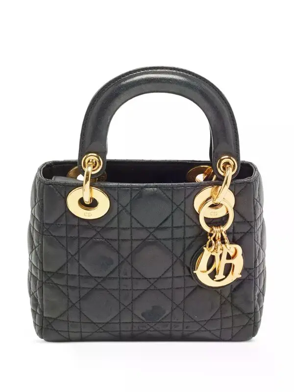 Dior Lady Mini Tote Bag - Black