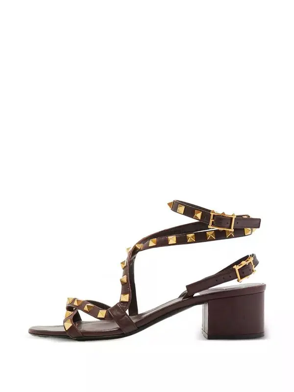 Valentino Garavani Rockstud Ankle-strap Sandals - Red