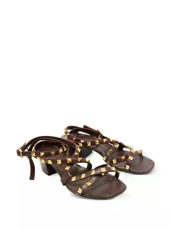 Valentino Garavani Rockstud Ankle-strap Sandals - Red