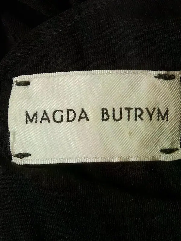 Magda Butrym Rose-embellished Ruched Mini Dress