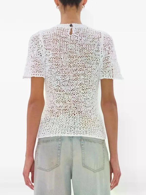 HAIKURE Abby Ss Crochet-knit T-shirt