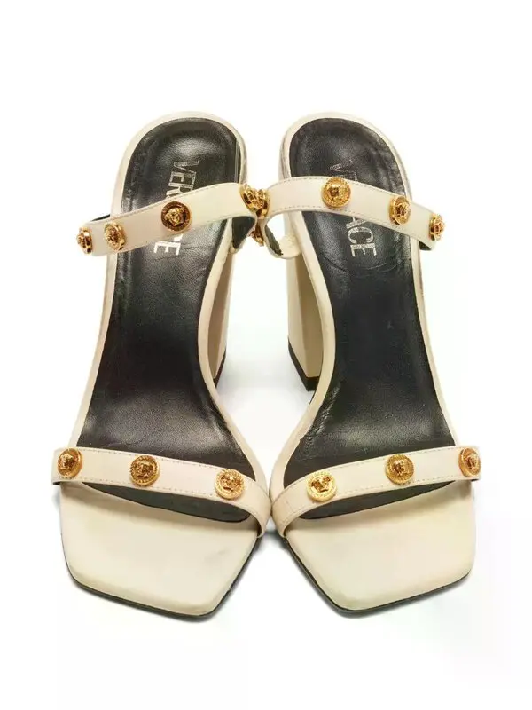 Versace Medusa Block Heel Sandals