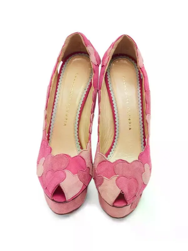 CHARLOTTE OLYMPIA Dolly Heart-patch Pumps