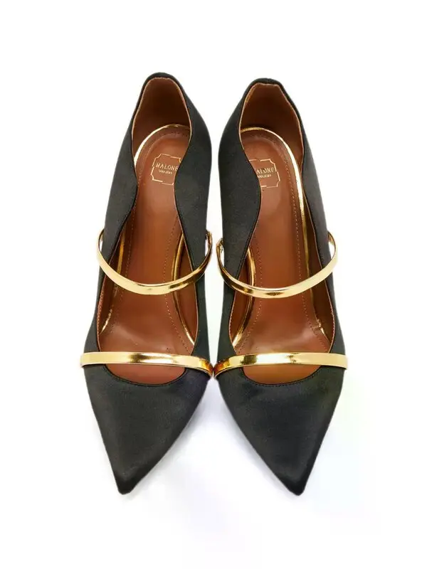 MALONE SOULIERS Maureen Curved-strap Pumps - Black
