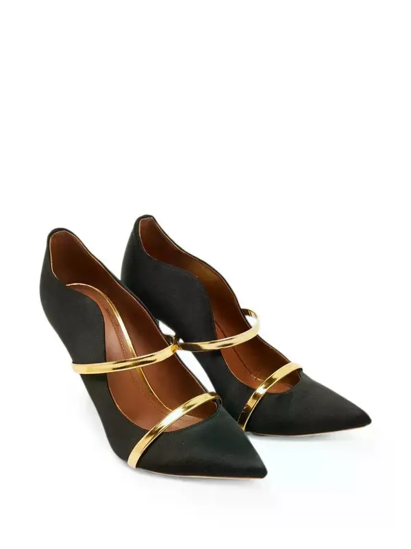 MALONE SOULIERS Maureen Curved-strap Pumps - Black