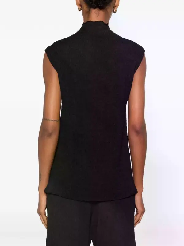 THE ROW Oakson Crinkled Sleeveless Top