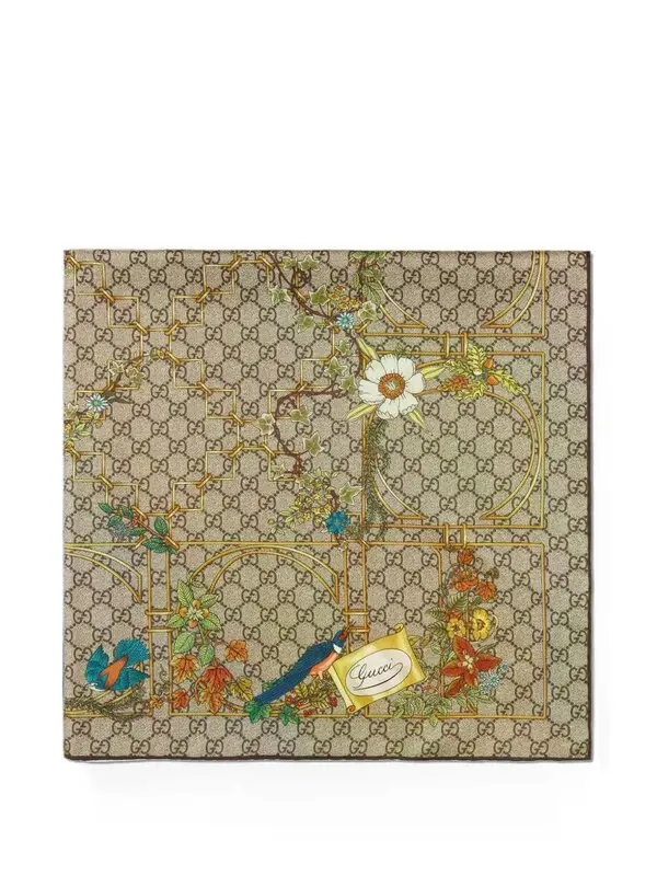 Gucci Printed Silk Twill Carr