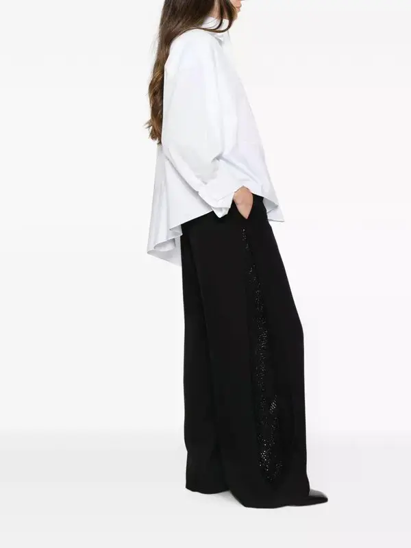 Giorgio Armani Sequin Embellished Palazzo Pants