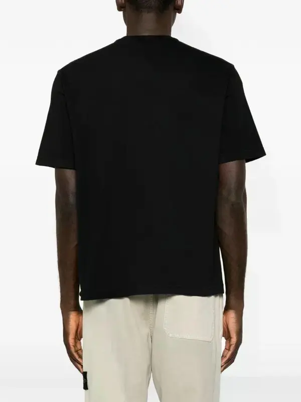 Stone Island Logo-patch Chest-pocket T-shirt
