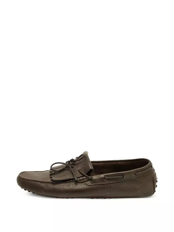 TOD'S Kiltie Fringe Loafers - Brown