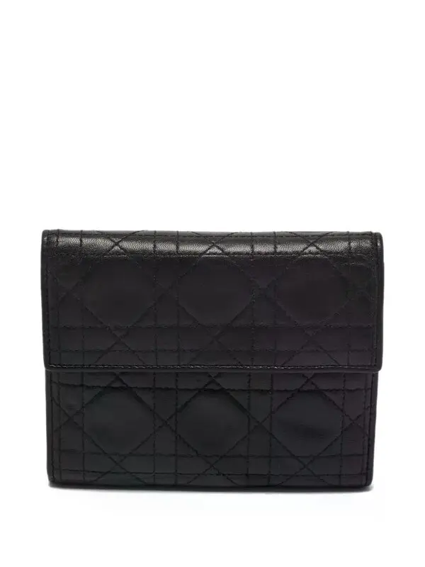Dior Cannage Leather Agenda Cover - Black