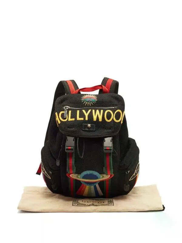 Gucci Hollywood Embroidered Mesh Backpack