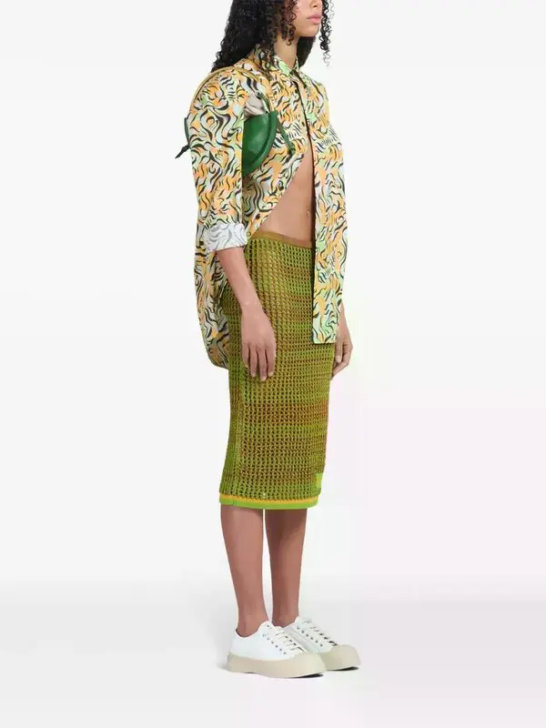 Marni Abstract-print Long-sleeve Shirt
