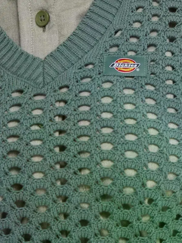 Dickies Openwork Knit V-neck Vest