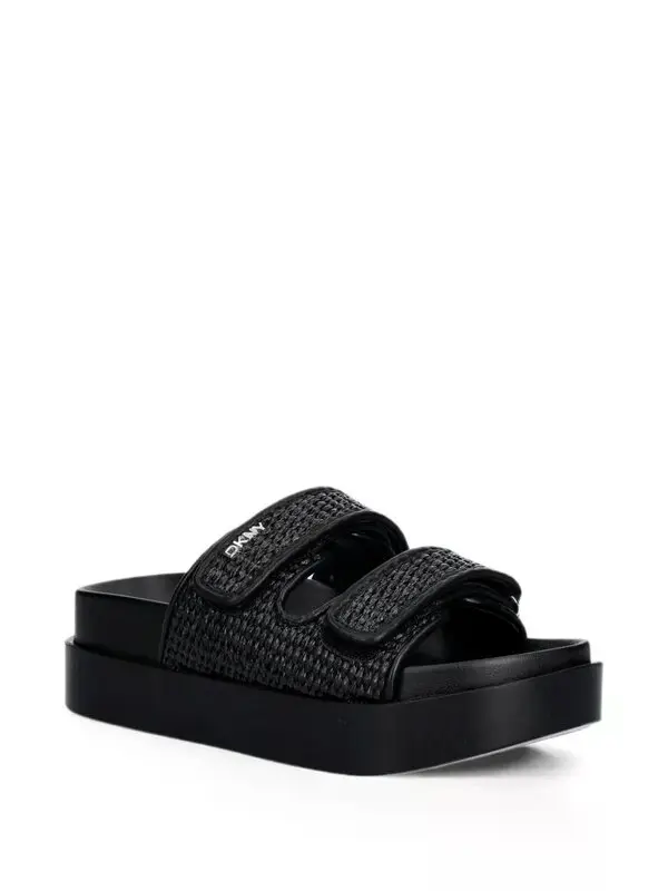 Dkny Piper Touch-strap Woven Slides