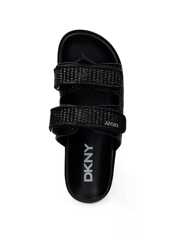 Dkny Piper Touch-strap Woven Slides