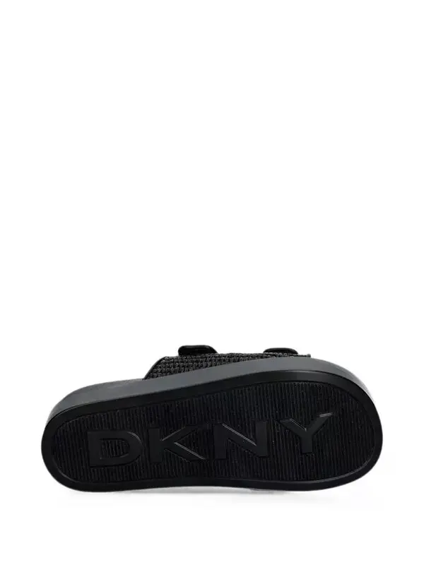 Dkny Piper Touch-strap Woven Slides