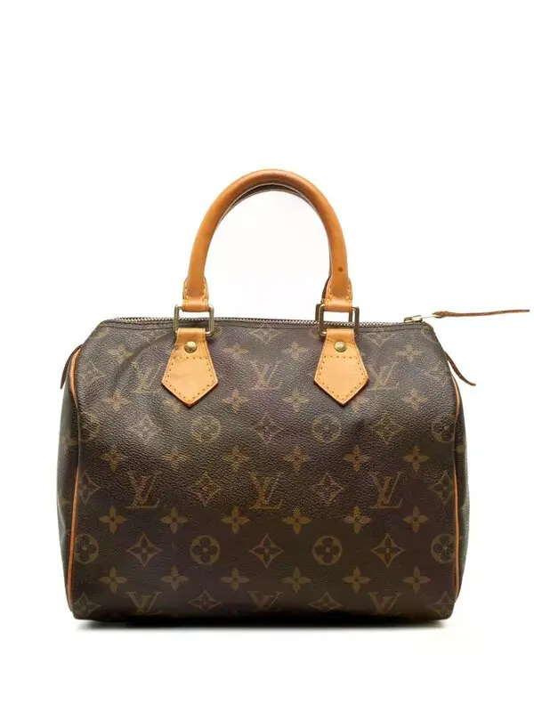 LOUIS VUITTON Monogram Speedy 25 Boston Bag - Brown